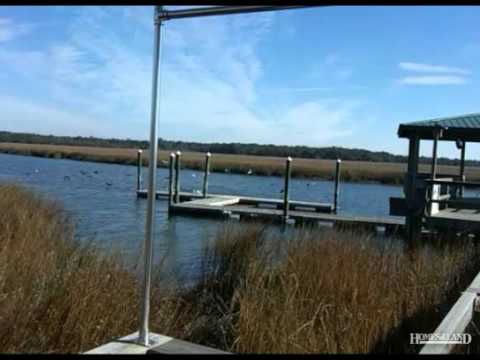 Reserved Boat Slip with the purchase of this marsh front lot - YouTube