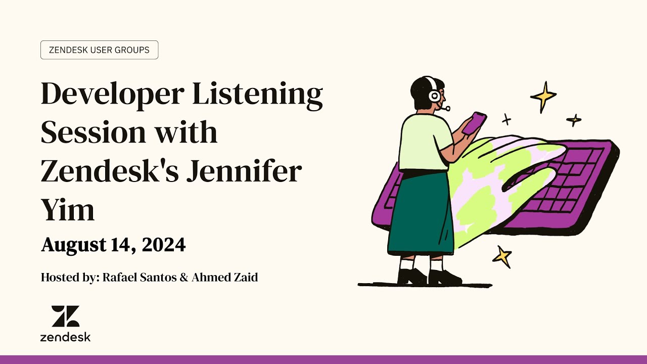 Developer Listening Session with Zendesk's Jennifer Yim - YouTube