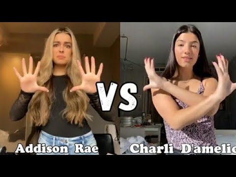 Charli d'amelio vs addisonrae tiktok - YouTube