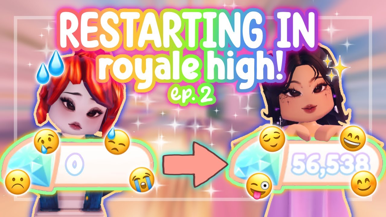⁉️ *RESTARTING* in ROYALE HIGH 😭 | ep. 2 - YouTube