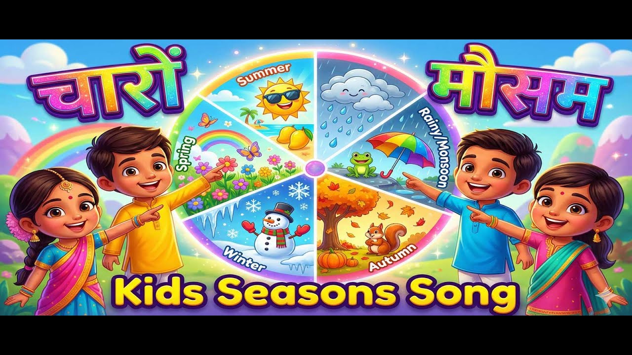 “Kids Seasons Song | चारों मौसम का Fun Intro | India Seasons for ...