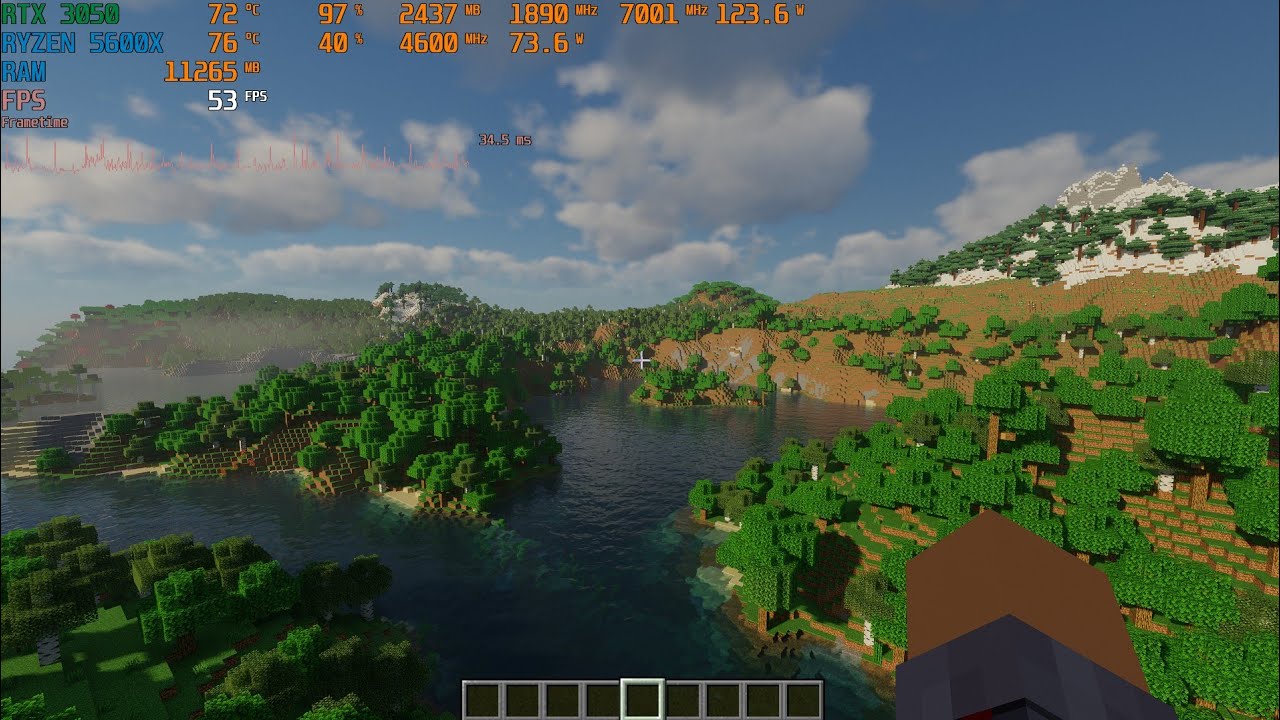 Chocapic V9 EXTREME / RYZEN 5600X / RTX 3050 / Minecraft SHADERS ...