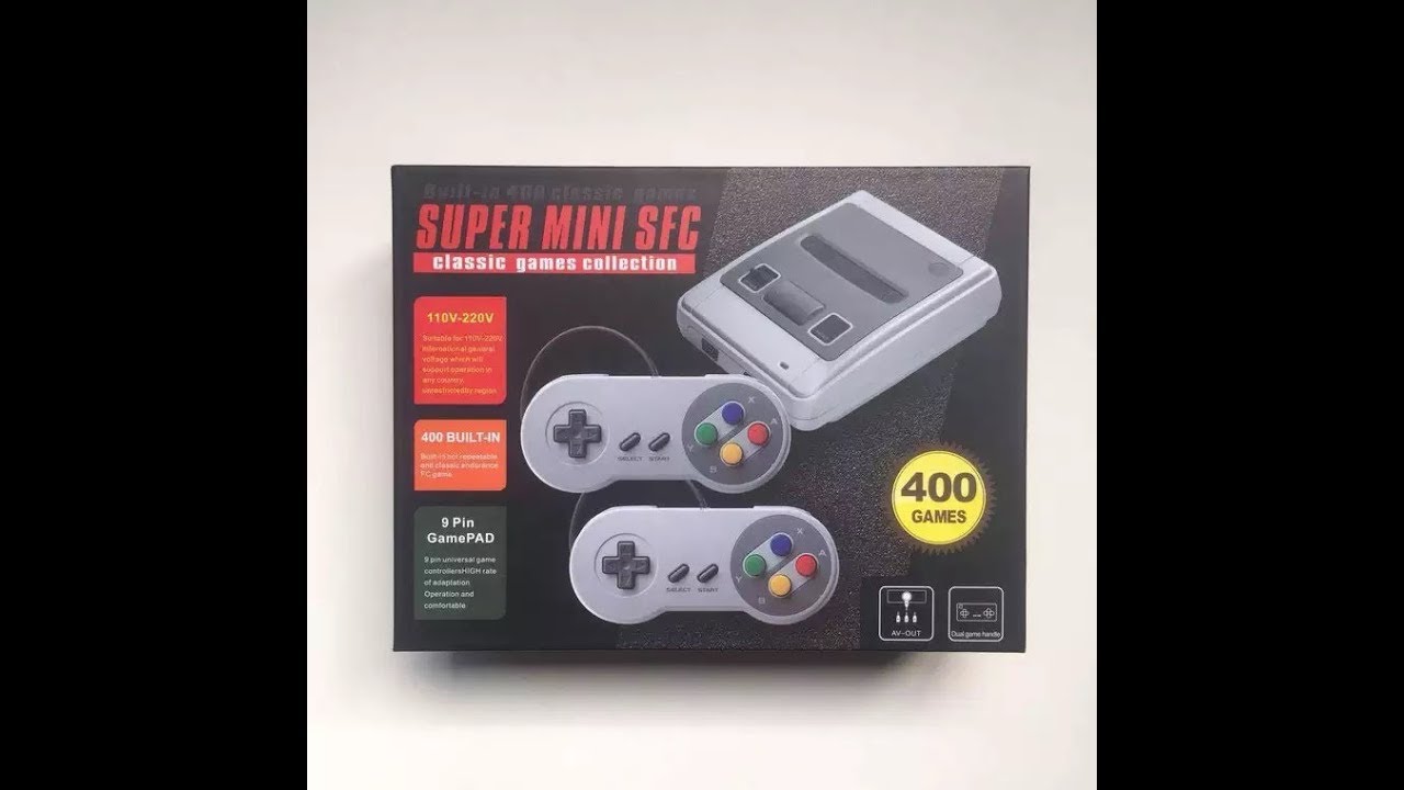 Game Console Mini Classic SFC 400 TV Handheld Game Consoles - YouTube