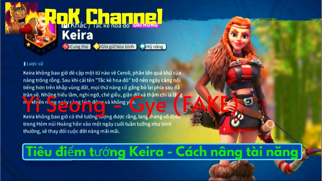 Cách nâng tài năng cho Keira trong Rise of Kingdoms - YouTube