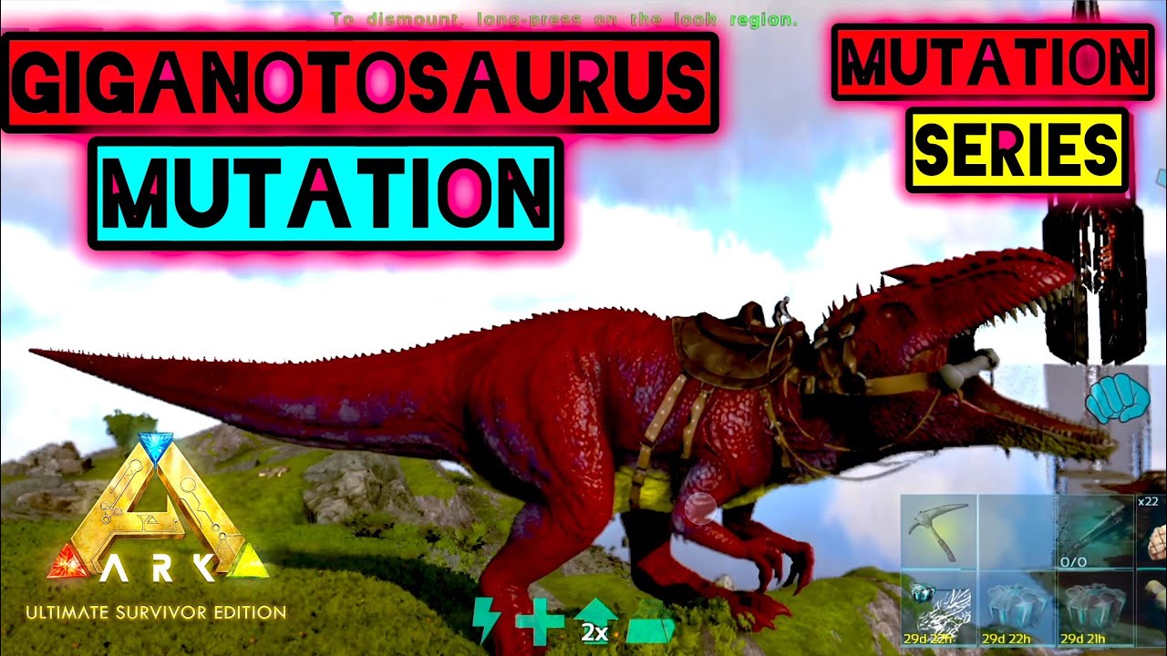 Giganotosaurus Mutation Ark Mobile | Mutation Series Ep 2 | Ark ...