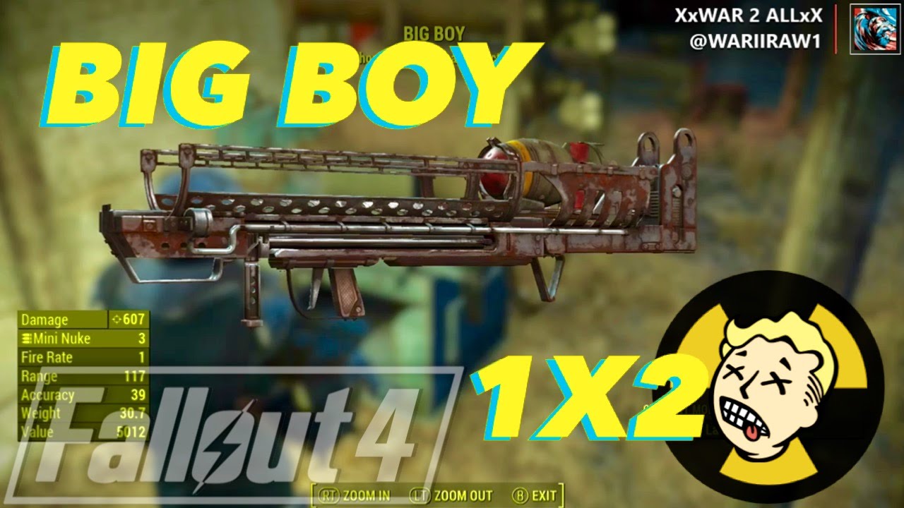 Fallout 4 [Xbox One Gameplay] Best Weapons The "Big Boy" - [Fallout4 ...