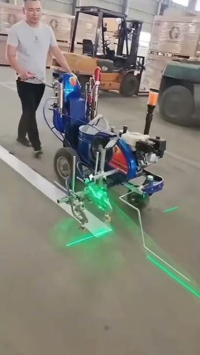 Automatic Skip Lines Pavement Road Marking LineLazer Machine hydraulic ...