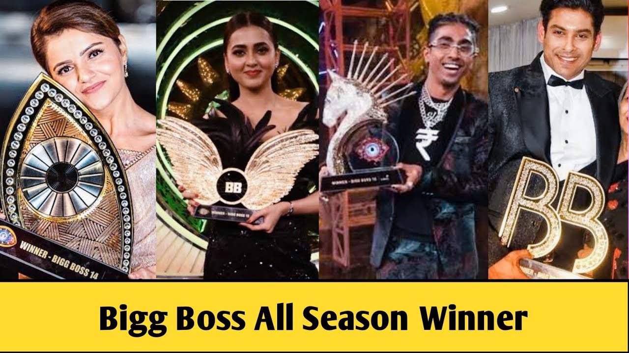 Bigg Boss All Season Winner List & Price Money, Runner Up name, G.T ...