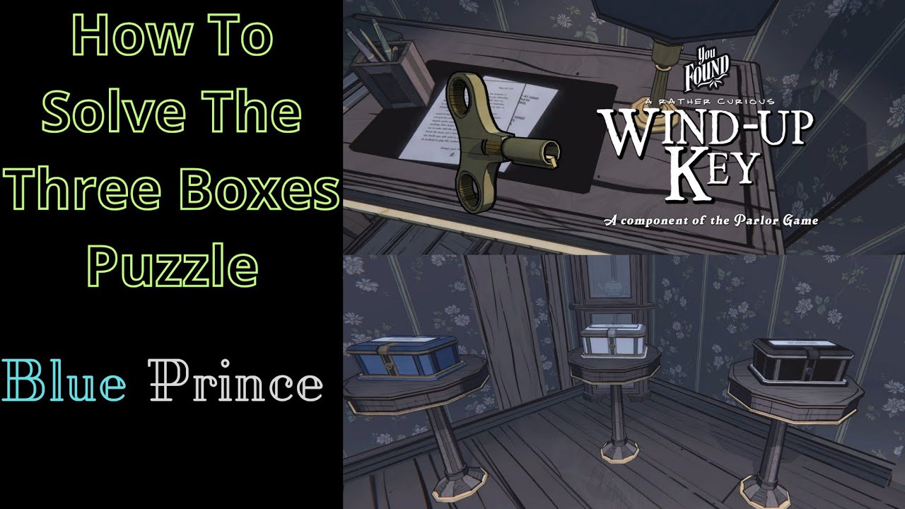 parlor puzzle and wind-up key blue prince - YouTube