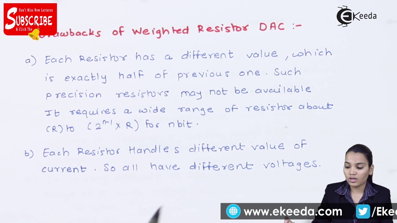 Drawbacks of Weighted Resistor DAC - A/D and D/A Converters ...