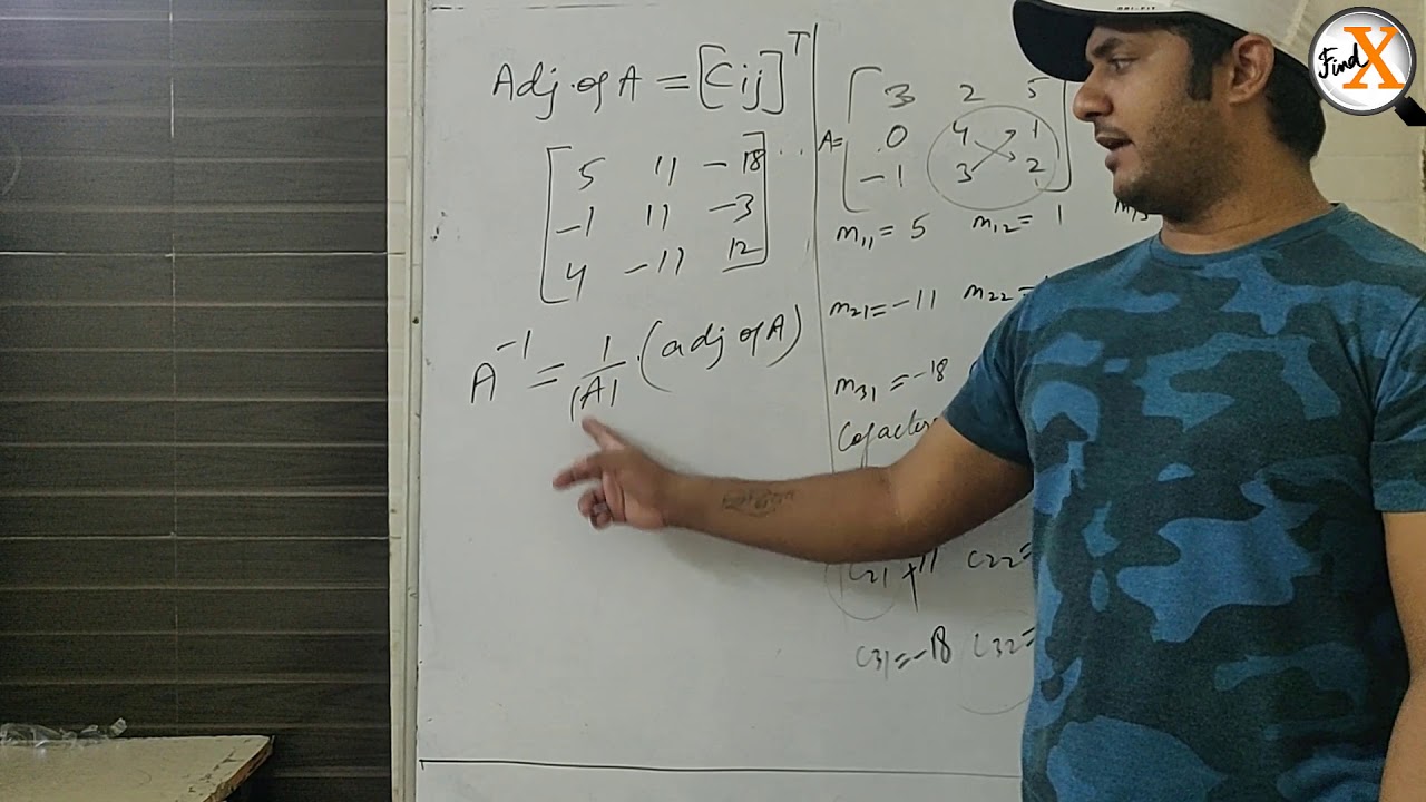 Part - 4 Minors, Co-factors, Adjoint, Inverse | Chapter - 4 ...