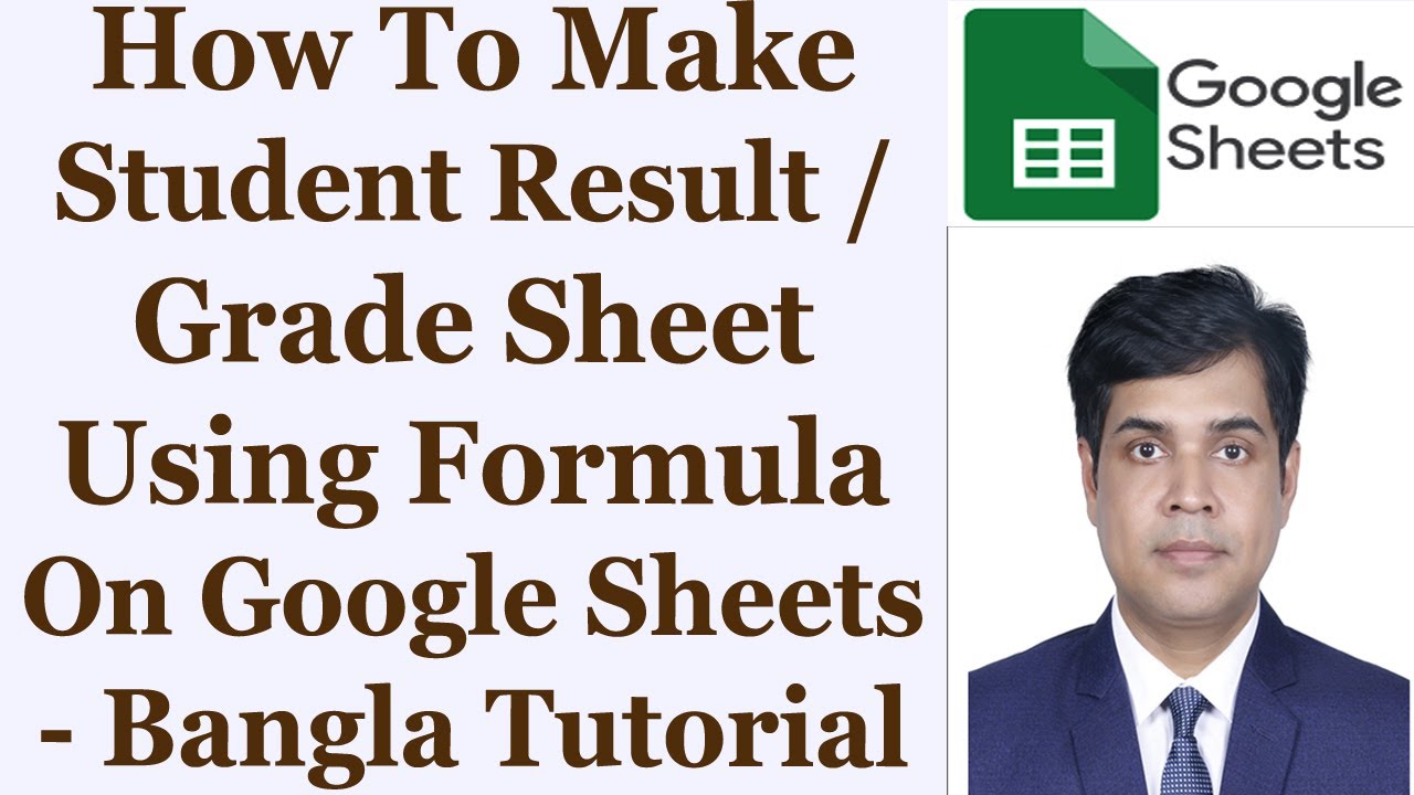 How To Make Student Result / Grade Sheet Using Formula On Google Sheets ...