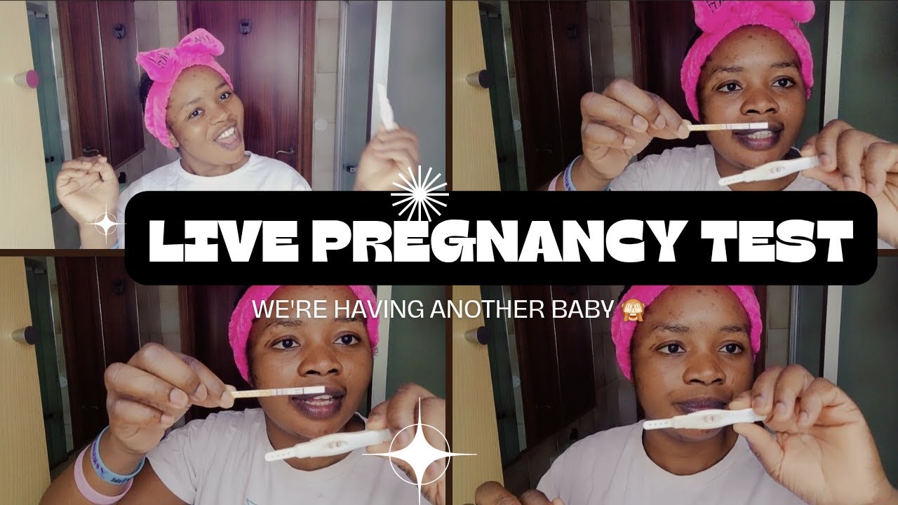 My first ever Live Pregnancy Test - We're having another baby 🙈 - YouTube