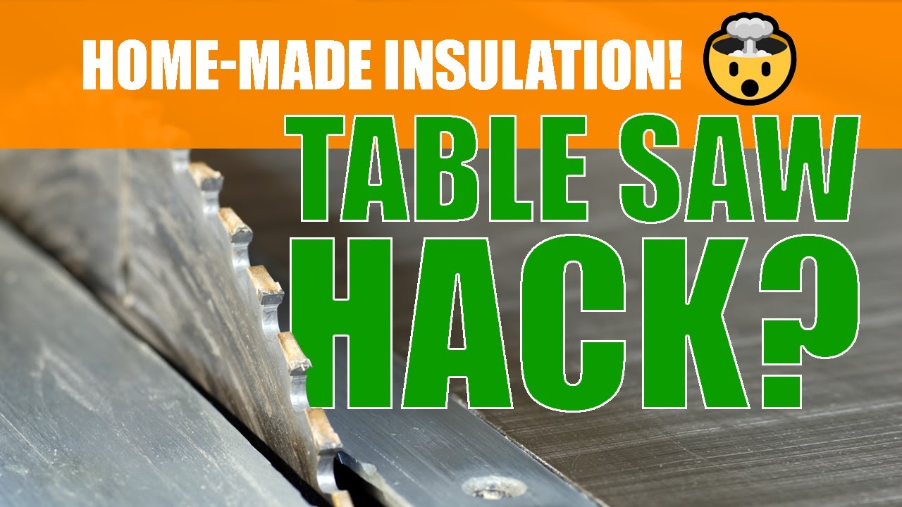 Table saw hack, How to make insulation at home, gang up dado blades and ...