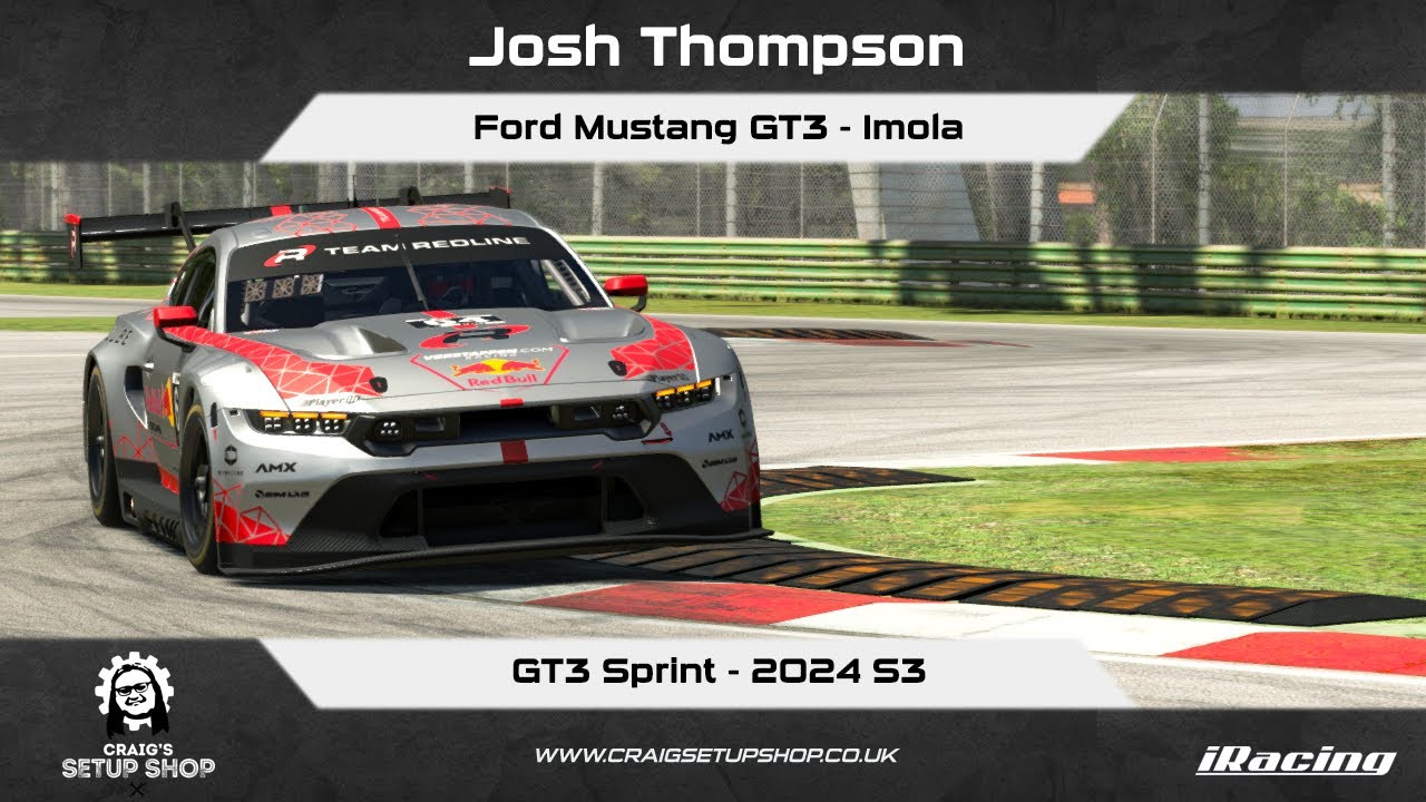 iRacing - 24S3 - Ford Mustang GT3 - GT3 Sprint - Imola - JT - YouTube