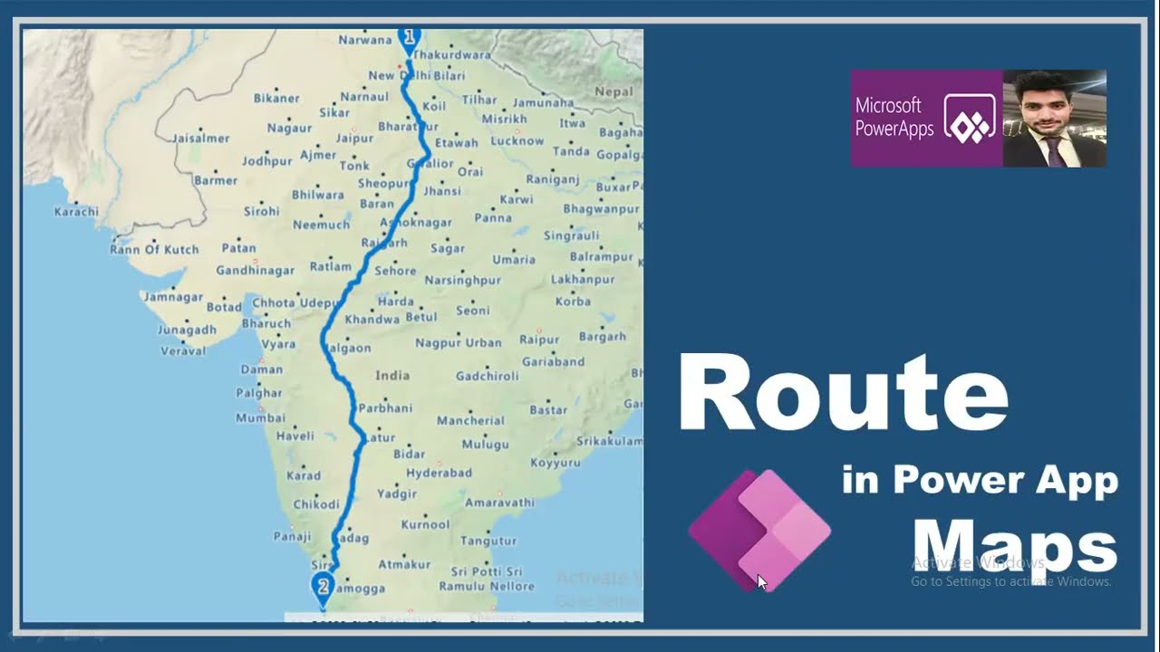 route in power app maps || power app maps - YouTube