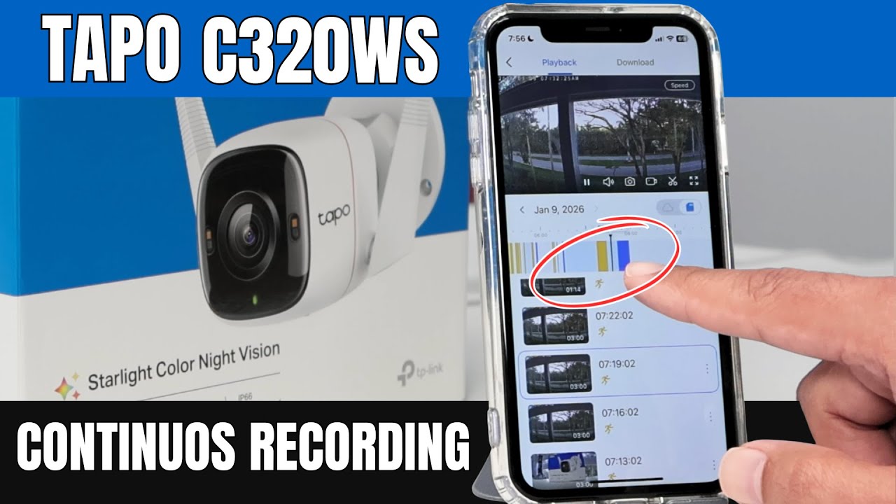 Tapo C320WS Continuous Recording - RECORD ALL THE TIME - YouTube