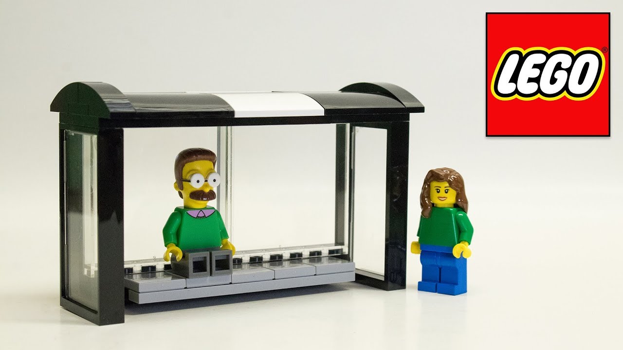 How to Build a LEGO Bus Stop | LEGO Tutorial - YouTube