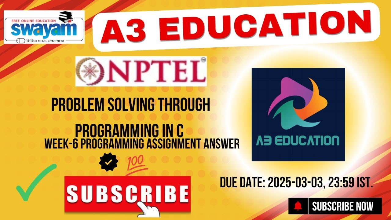 Nptel Problem Solving Through Programming In C Week 6 Programming 5922