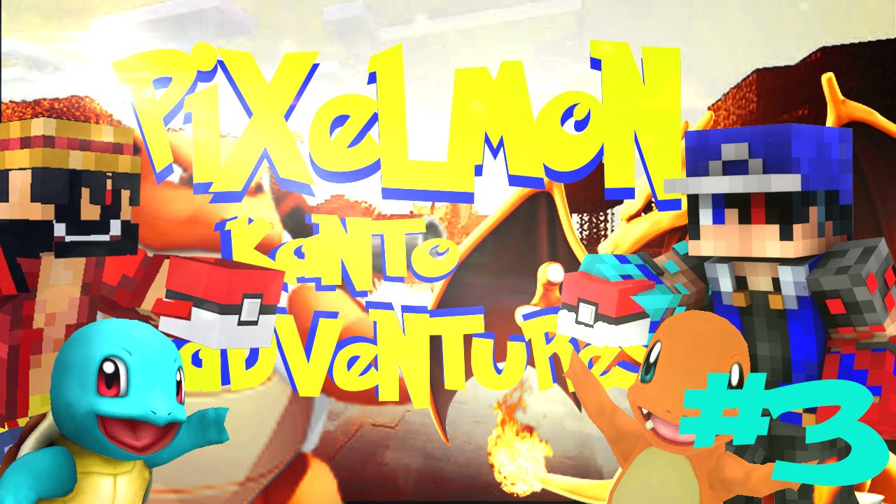 PIXELMON KANTO ADVENTURES #3 | Leveando, nos pasamos el dia leveando ...
