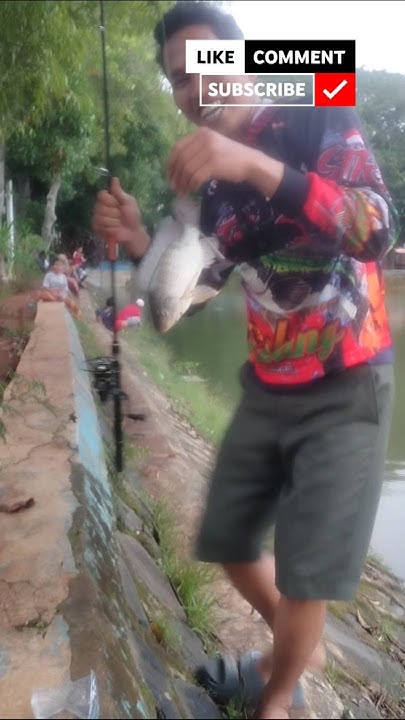 Mancing Garong di Setu Babakan|| strike nila babon #mancing #ikan #babon ##nila - YouTube
