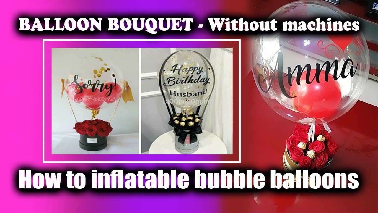 how to make DIY Deco Bubble Balloon/Personalised Balloons/Without ...