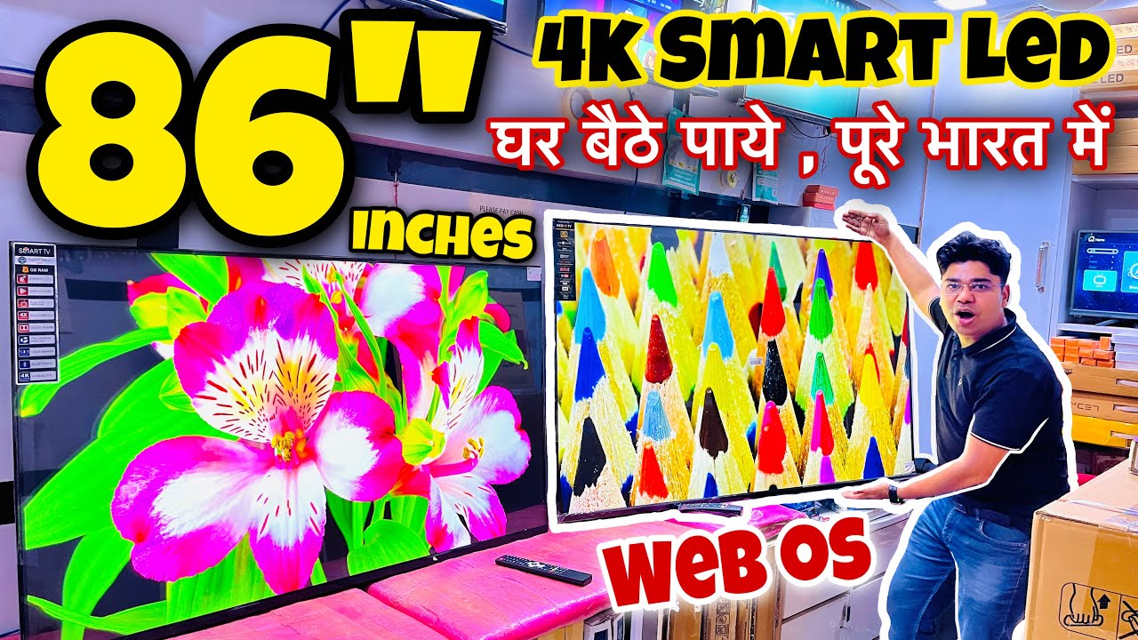 Cheapest 4k Smart Led Tv Market in Delhi / 4k Smart Google Voice Led Tv ...