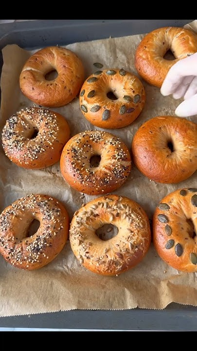 بيجل لذيذ بالخميره الطبيعيه ساور دو وصحي للجهاز الهضمي 😋🤤😉 - YouTube