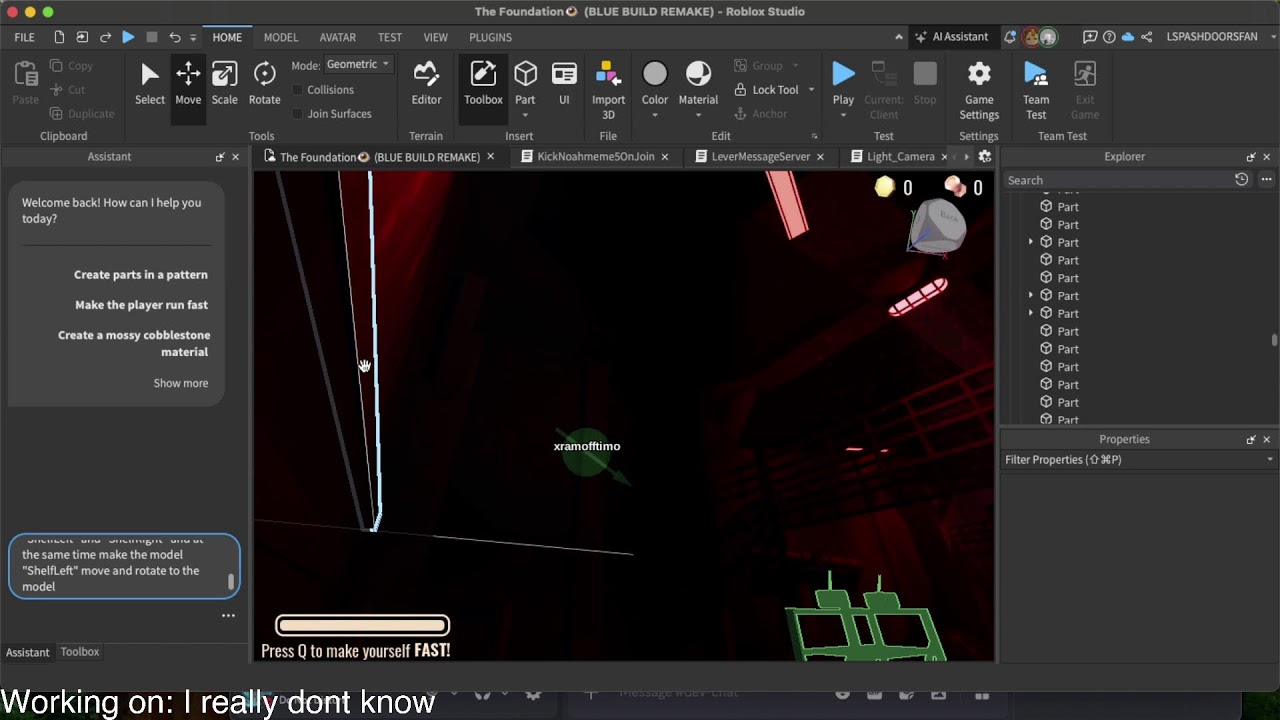WORKING ON THE FOUNDATION BLUE BUILD REMAKE - YouTube