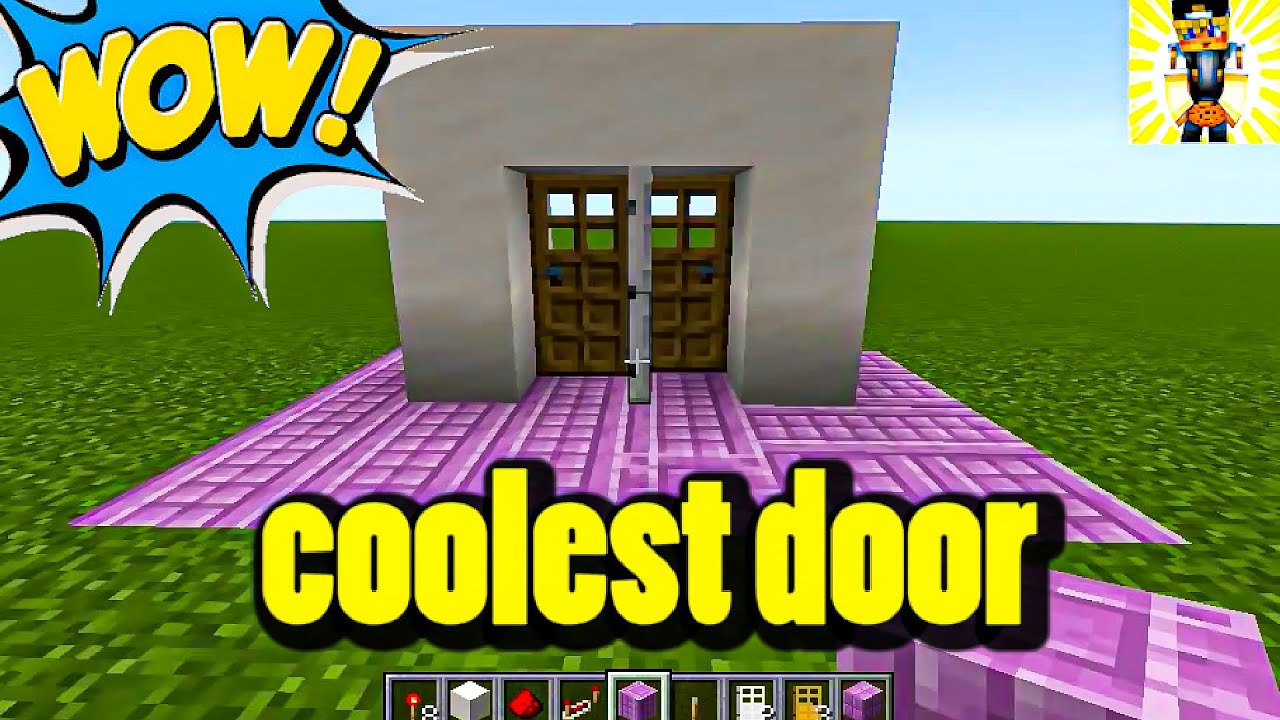 minecraft coolest revolving door tutorial my favorite - YouTube