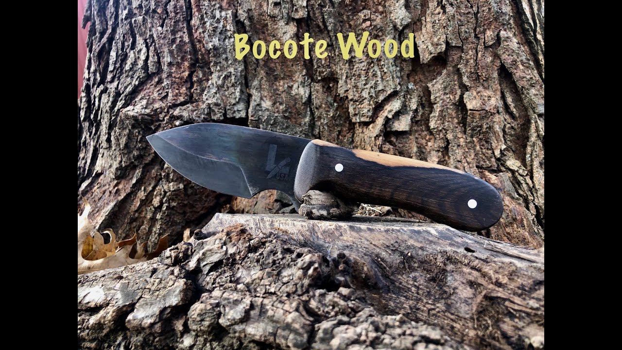Bocote Wood Knife Handle - YouTube