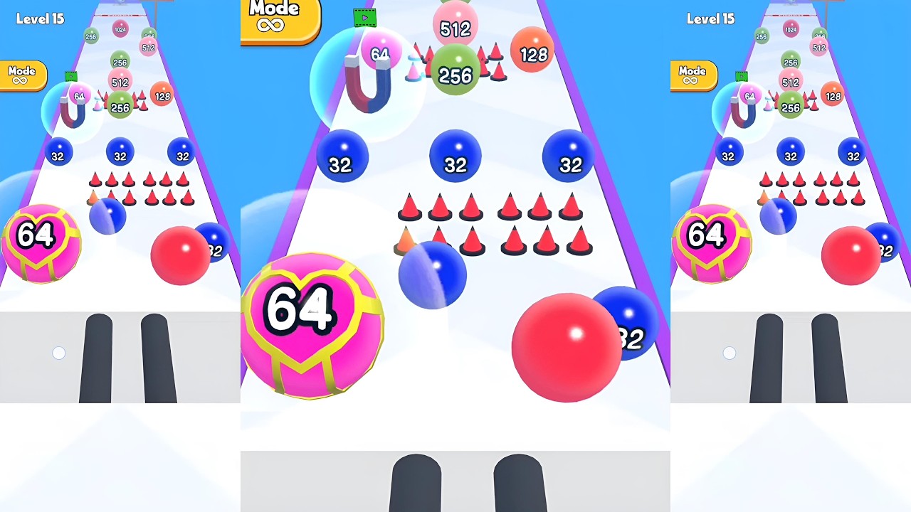 Rolling Ball Run Numbers Game -more than 2048 score in this ball ...