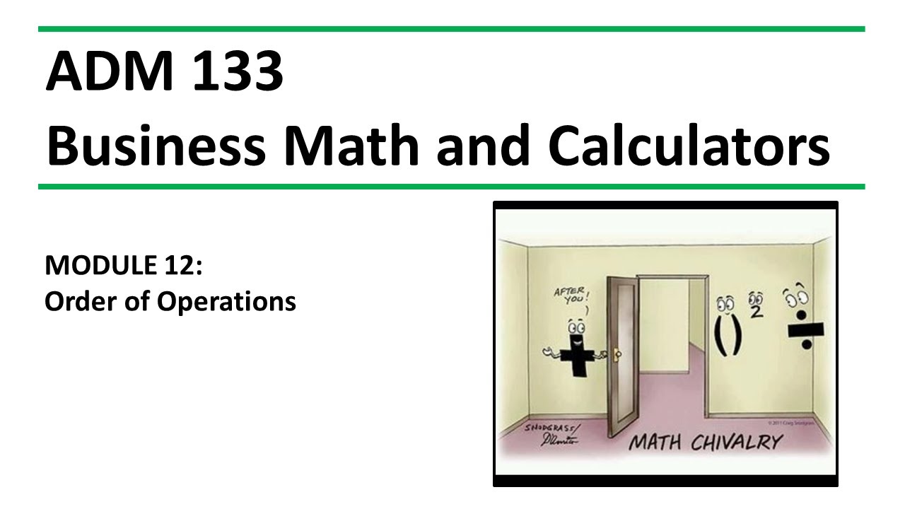 Business Math (Module 12) - YouTube