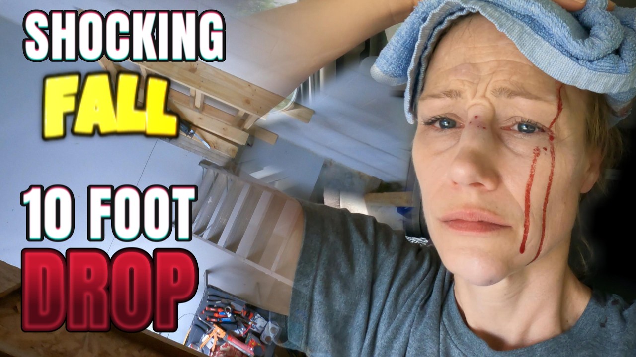 Shocking 10-Foot Fall: Building Our Dream Cabin| Homesteading in the ...