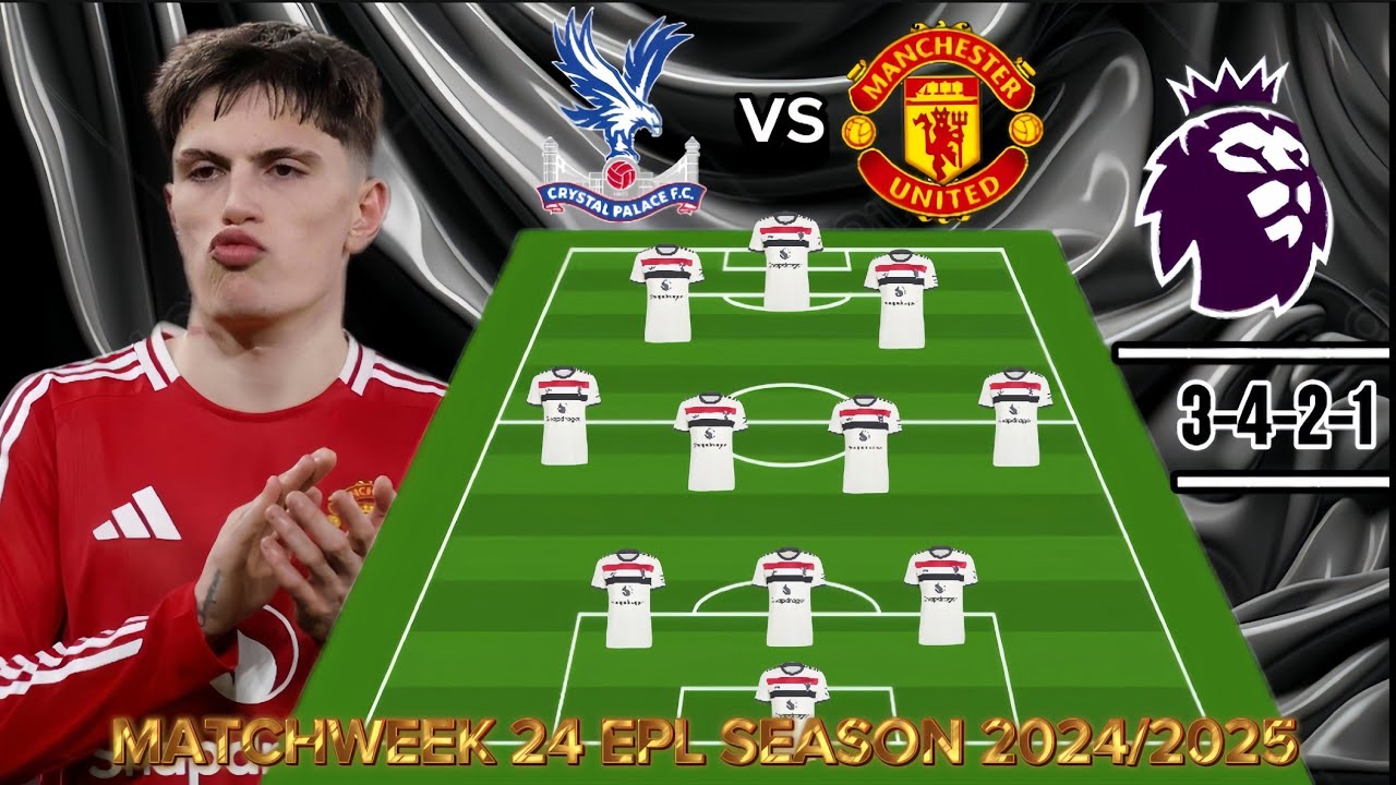 🔥Manchester United vs Crystal Palace. Potential Line Up MU 3 4 2 1 ...