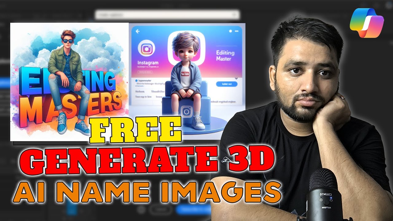 How To Generate 3D Ai Name Images with Bing ai | Bing image creator ...
