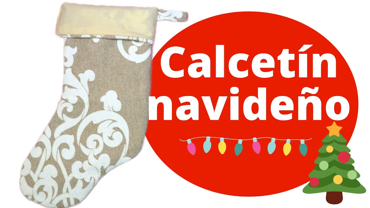 #DIY | Cómo hacer un calcetín navideño | #Navidad tutorial de #costura ...