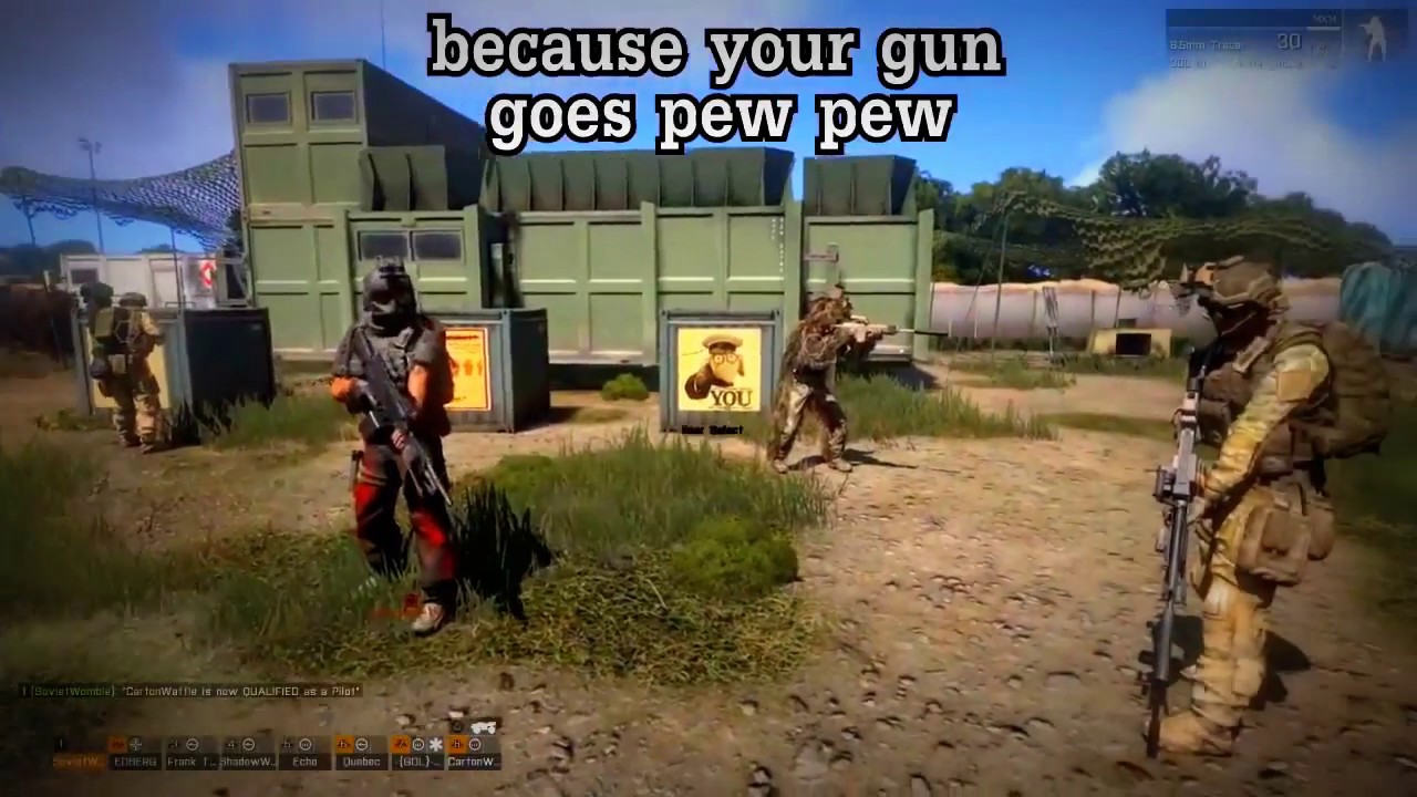 Your gun goes ˝pew pew˝ but my gun goes - YouTube