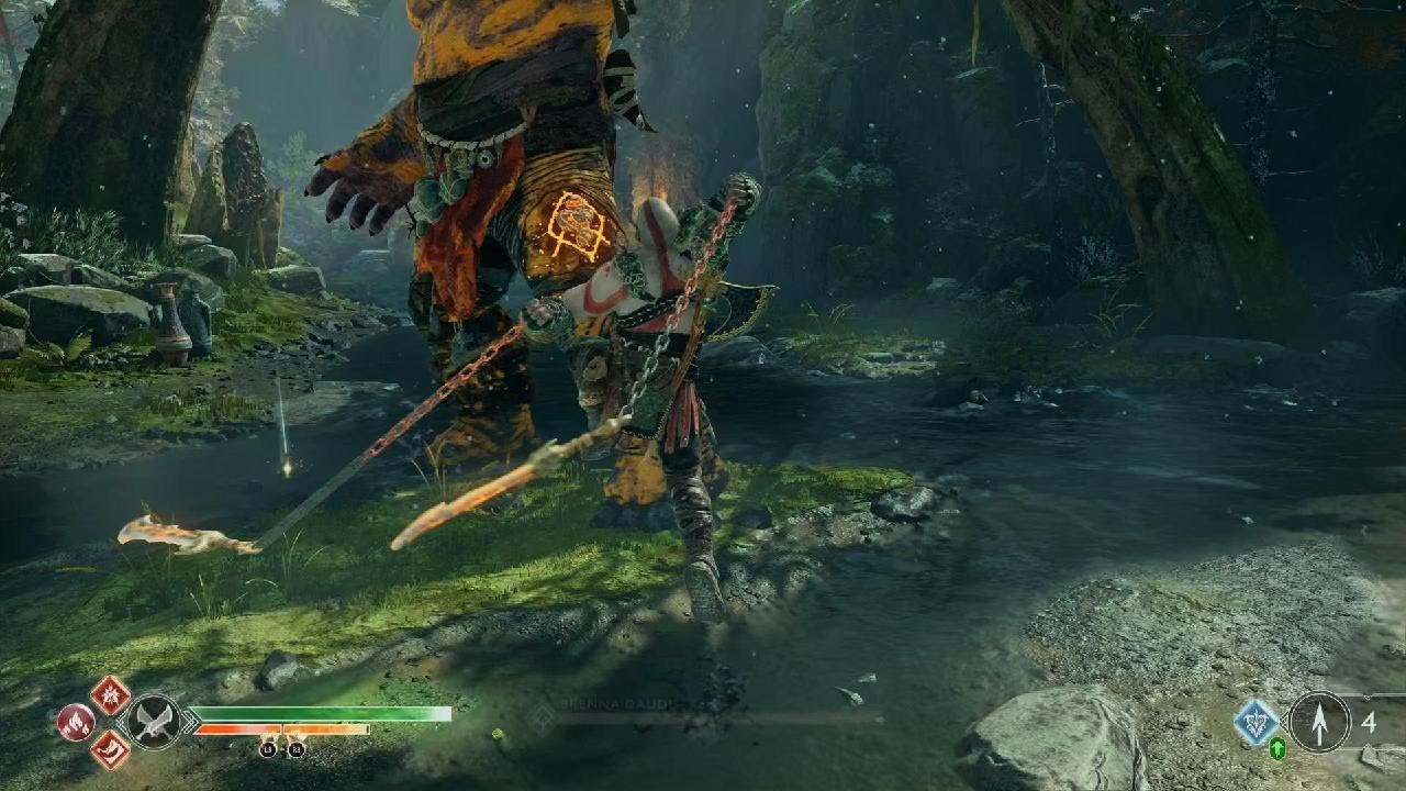 God of War 4 2018 give me God of War mode (Very Hard) NG+ fire troll ...