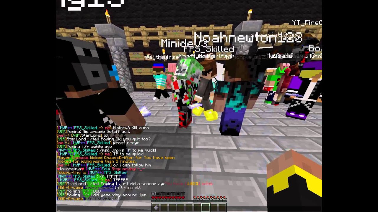 Kill aura in spawn. - YouTube