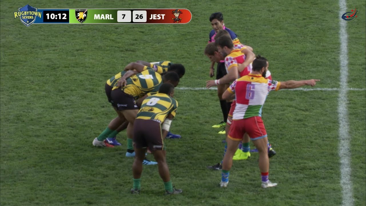 Scrum-Half Dive Pass: MARLBOROUGH v RAMBLIN JESTERS (Mark Roche ...