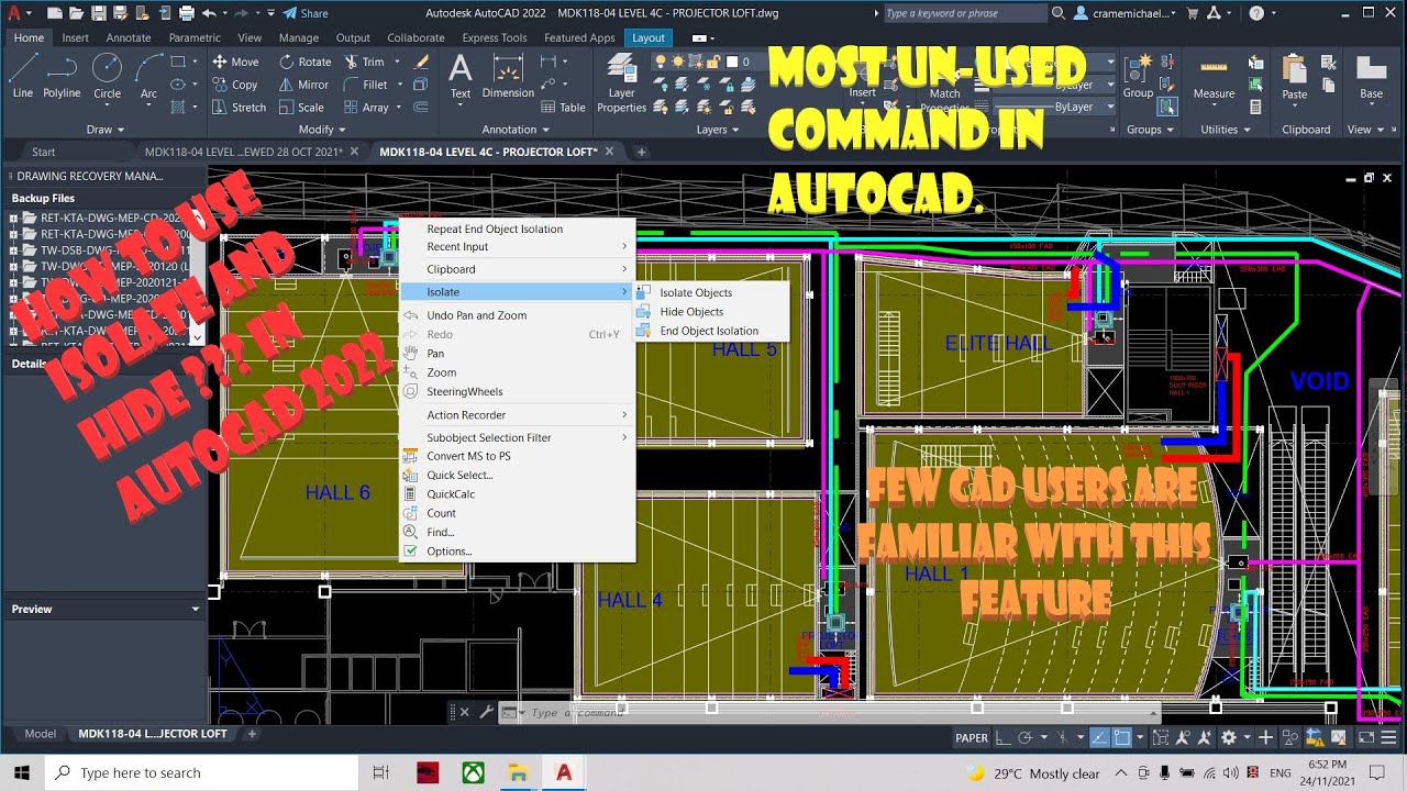 HOW TO USE ISOLATE AND HIDE TOOL IN AUTOCAD YouTube how-to-use-isolate-and-hide-tool-in-autocad-youtube