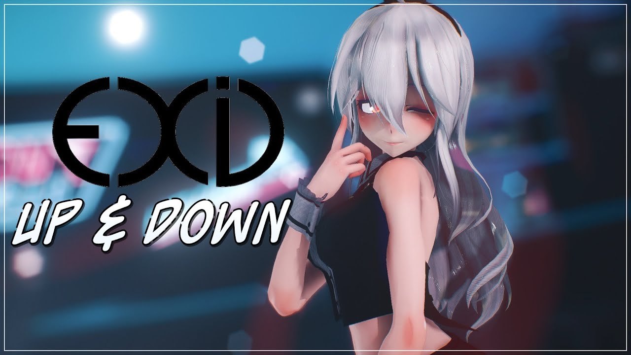 【mmd】exid 이엑스아이디 Up And Down 위아래 【弱音ハク】 Youtube