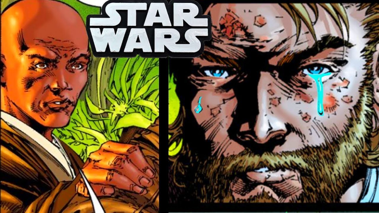 OBI-WAN VISIBLY CRIES WHILE TALKING TO WINDU!! - Star Wars Comics ...