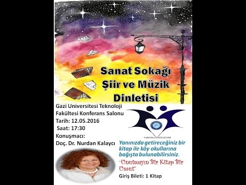 Gazi Üniversitesi Sanat Sokağı Şiir ve Müzik Dinletisi