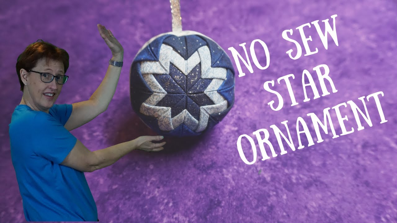 No Sew Fabric Star Ornament Tutorial - YouTube