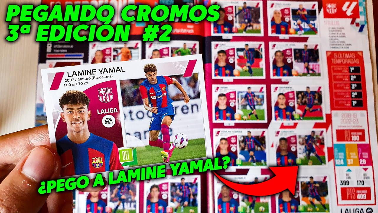 PEGANDO CROMOS de 3ª EDICIÓN de LIGA ESTE 2023/24 #2 - YouTube