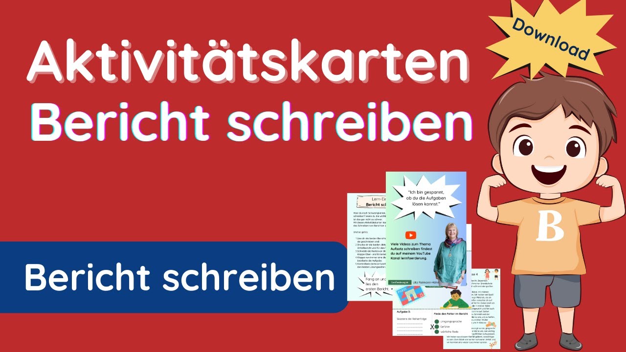 Lernkarten Bericht schreiben Download - YouTube
