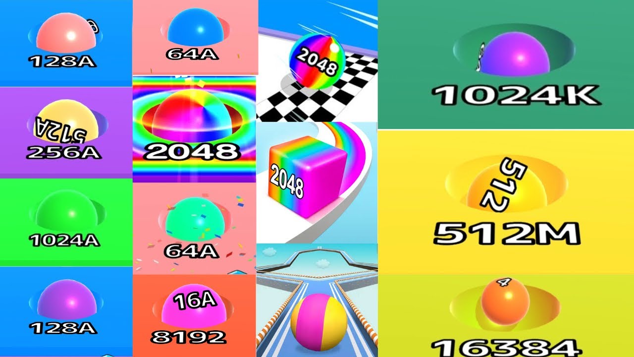 Candy Ball Run // Jelly Run 2048 // Ball Run 2048 - YouTube