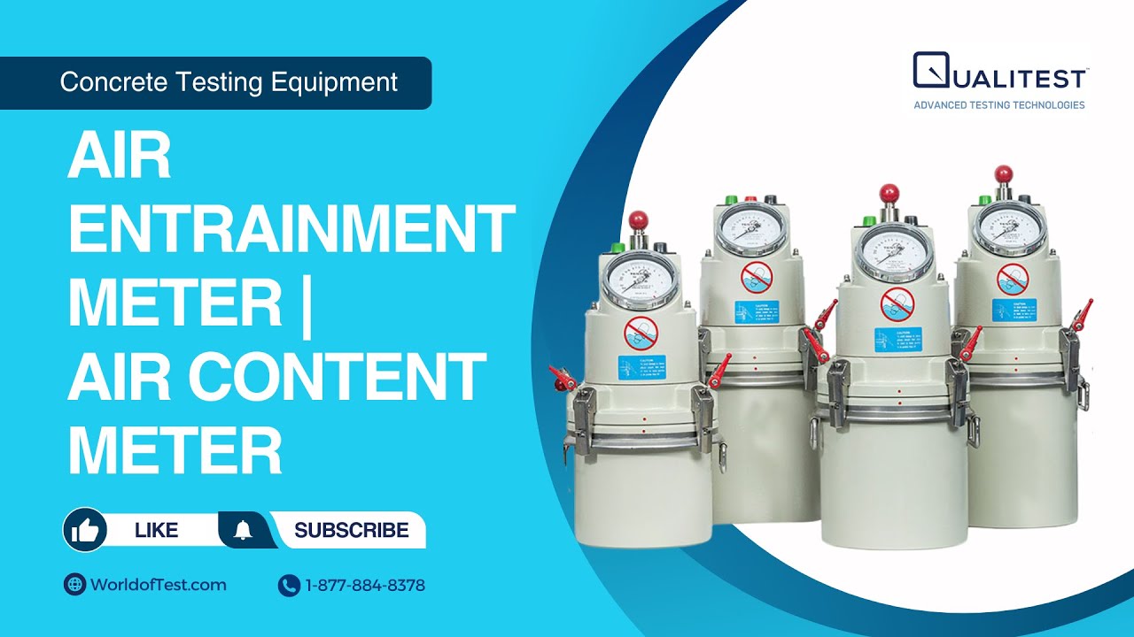 Air Entrainment Meter - Air Content Meter | WorldofTest.com - YouTube